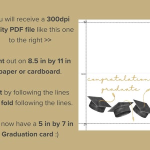 Congratulations Graduate - Card With Graduation Caps - DIGITAL Download ...