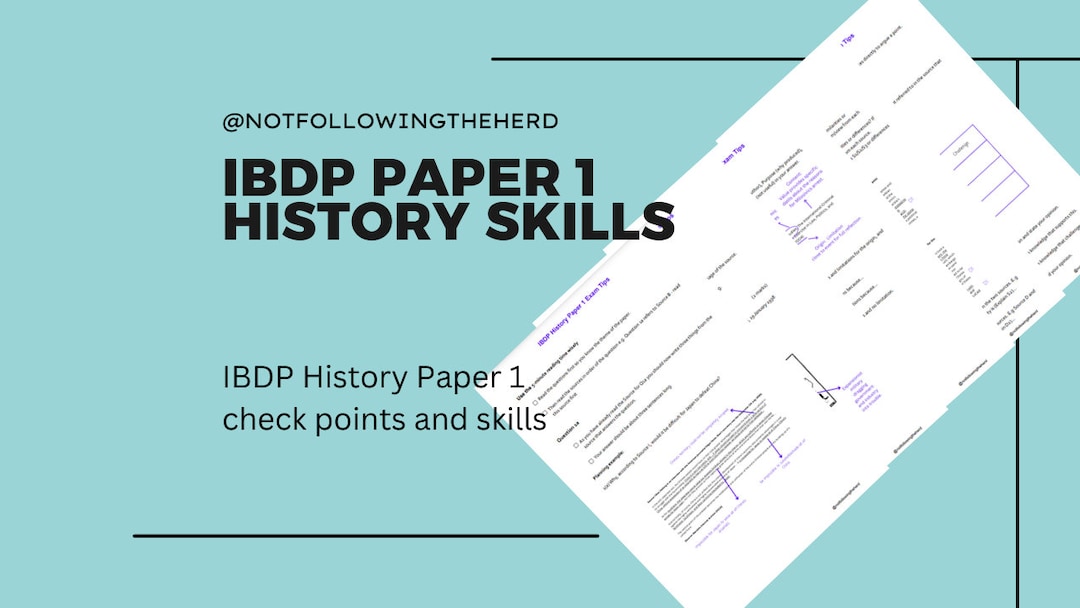 IBDP History Paper 1 Exam Tips - Etsy