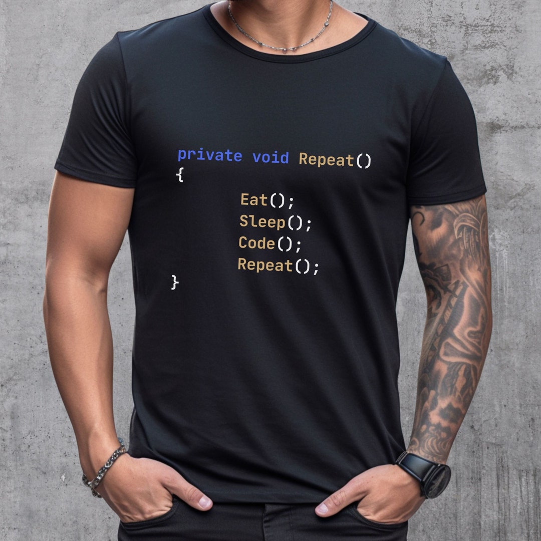 Programmer T-shirt Computer Code Shirt With Coding Print Gift for ...