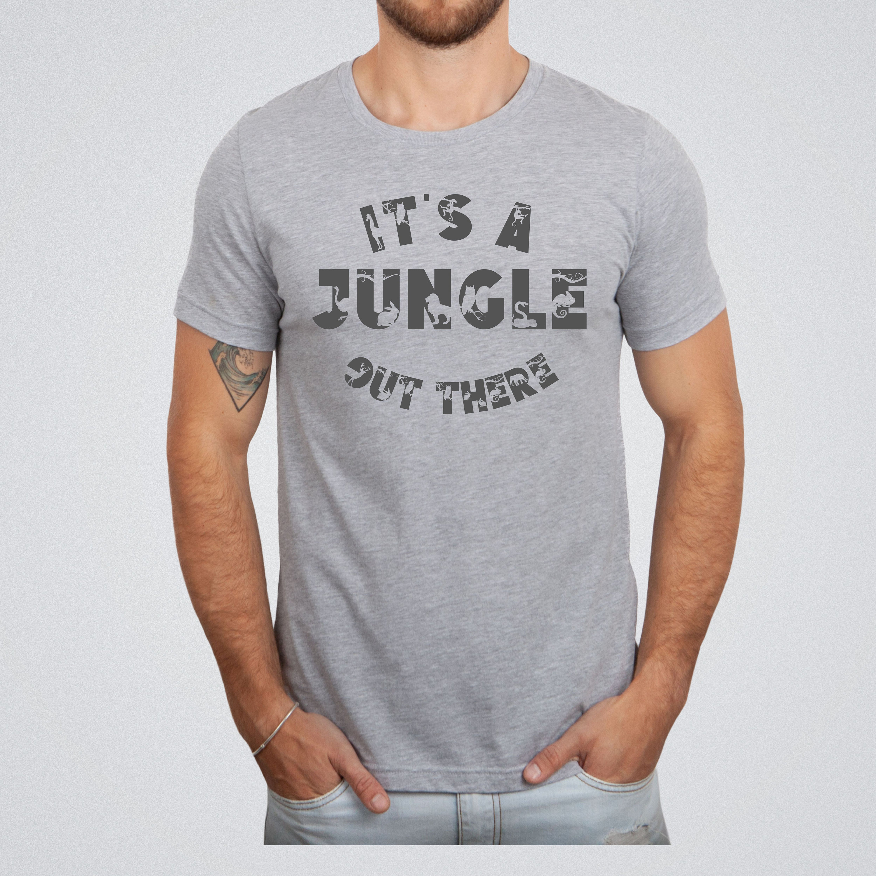 Animal Print T-shirt, Jungle Graphic Shirt, African Animal Tshirt, Gift ...