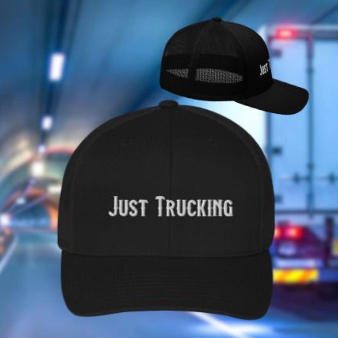 Trucker Hat, Big Rig Driver, Truck Driver Cap, Embroidered Cap for Him ...