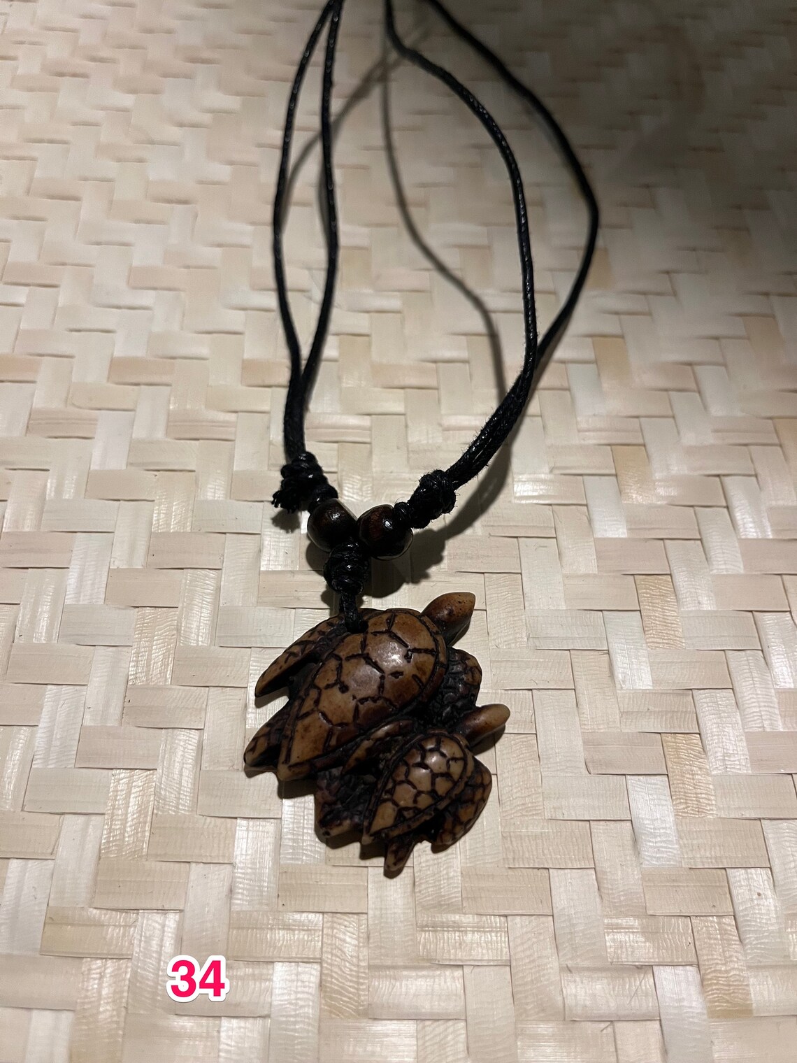 Hawaiian, Māori, & Polynesian Necklace With Honu Turtle, Maui Hook, Koa ...