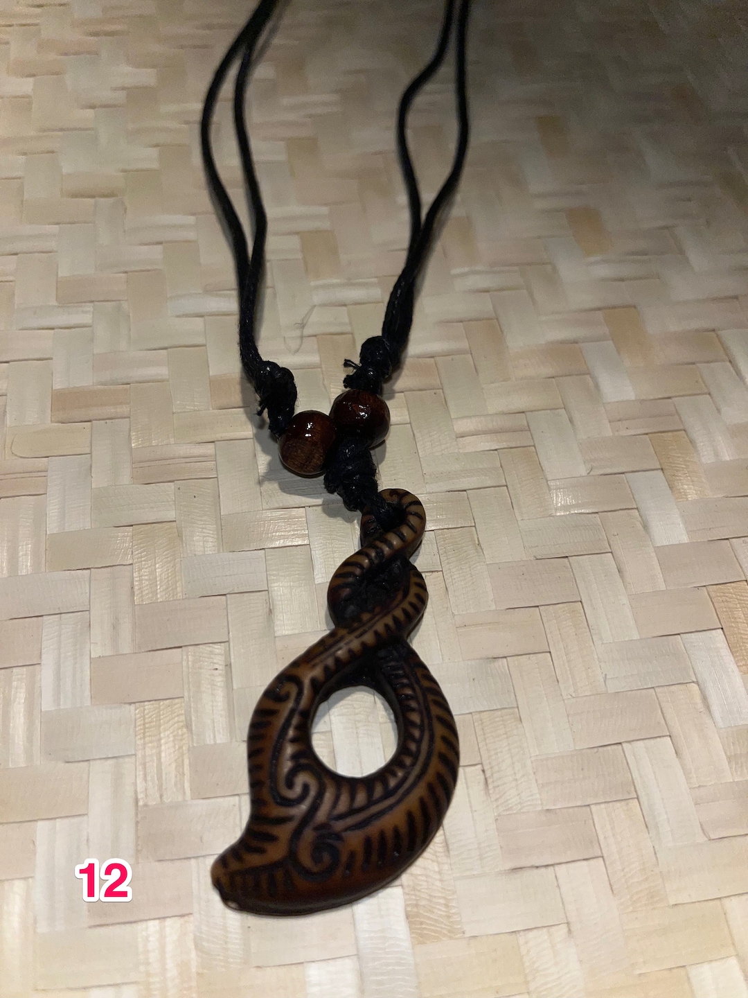 Hawaiian, Māori, & Polynesian Necklace With Honu Turtle, Maui Hook, Koa ...
