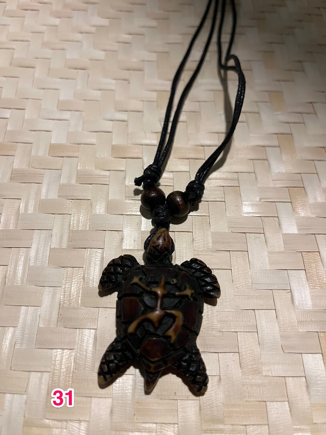 Hawaiian, Māori, & Polynesian Necklace With Honu Turtle, Maui Hook, Koa ...