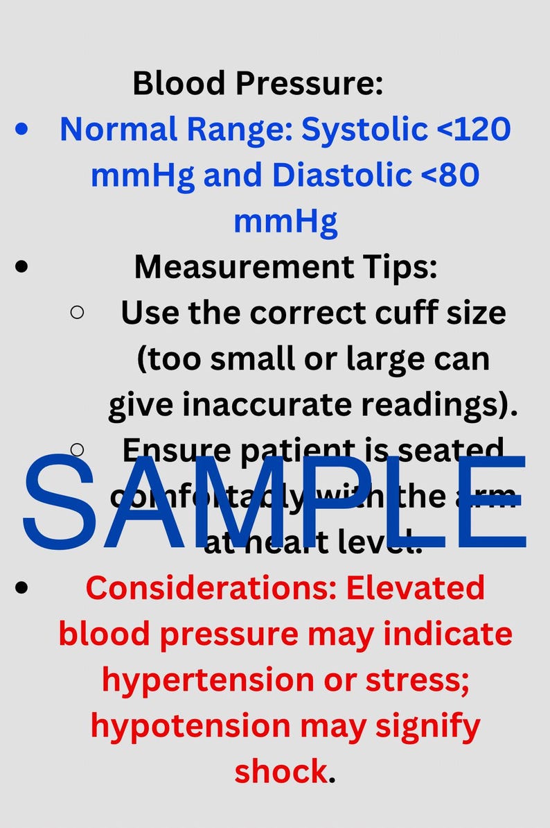Head to Toe Nursing Assessment - Etsy