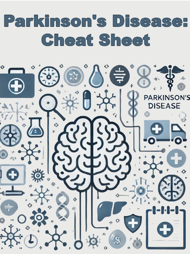 Parkinson's Disease: Cheat Sheet - Etsy