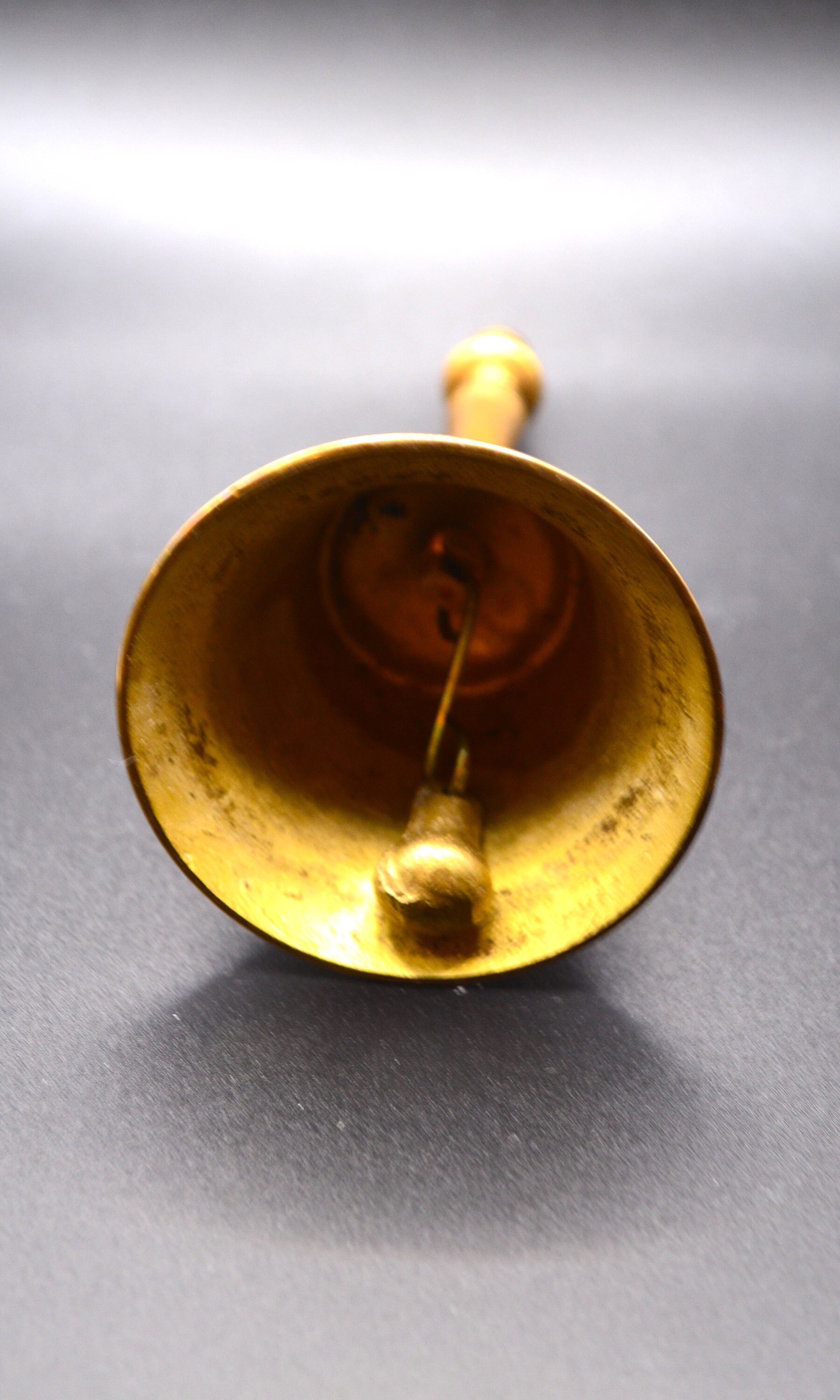 Pair of Vintage Solid Brass Bells. A Cute Apple & A Great Sounding ...