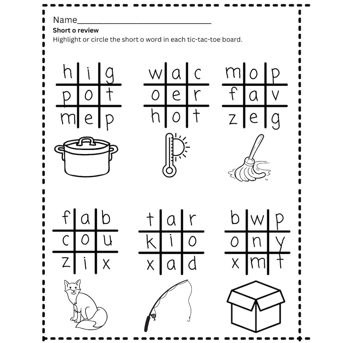 Phonics Review Package - CVC Short Vowel Words Review- NO PREP Needed ...