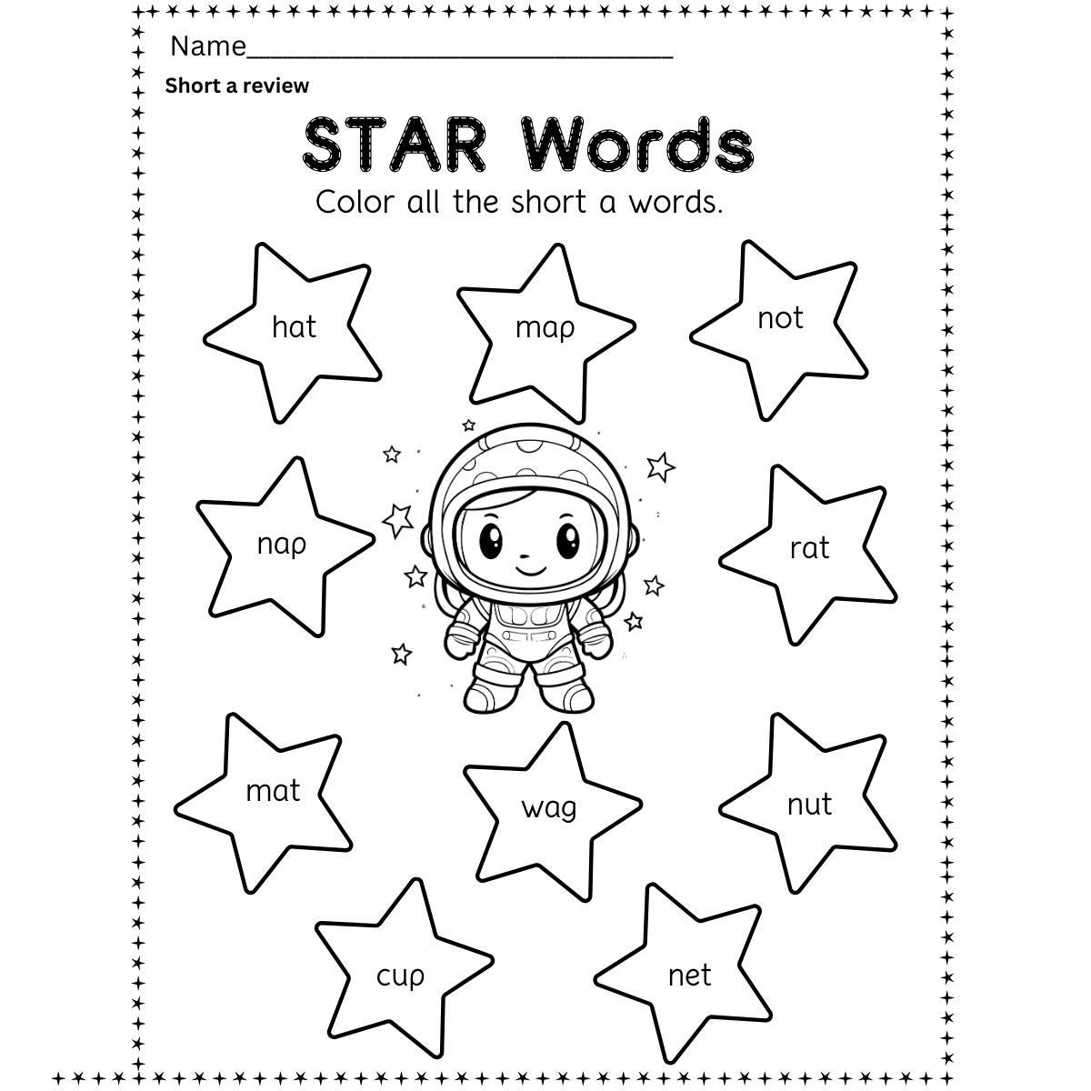 Phonics Review Package - CVC Short Vowel Words Review- NO PREP Needed ...