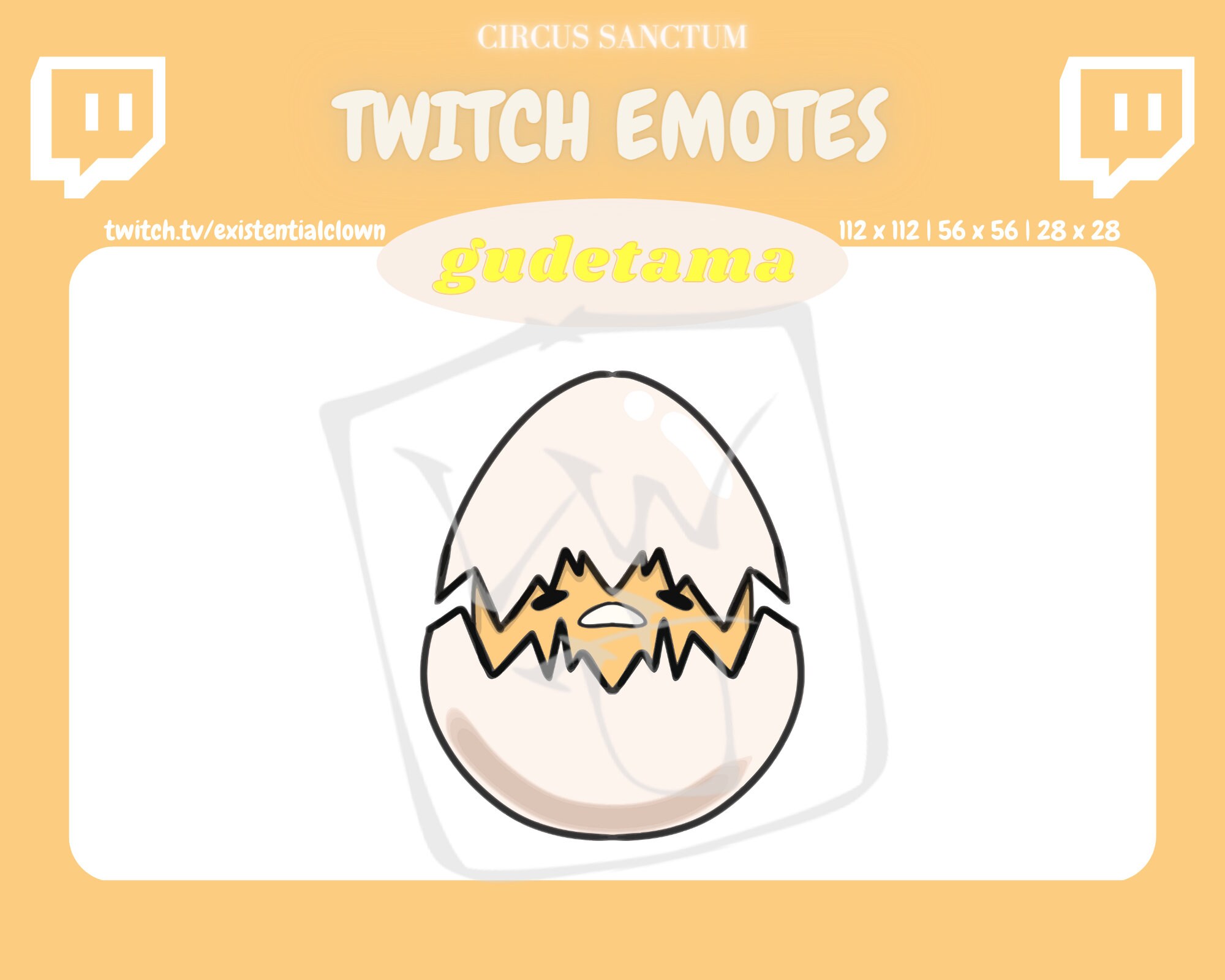 Egg Twitch Emotes - Etsy