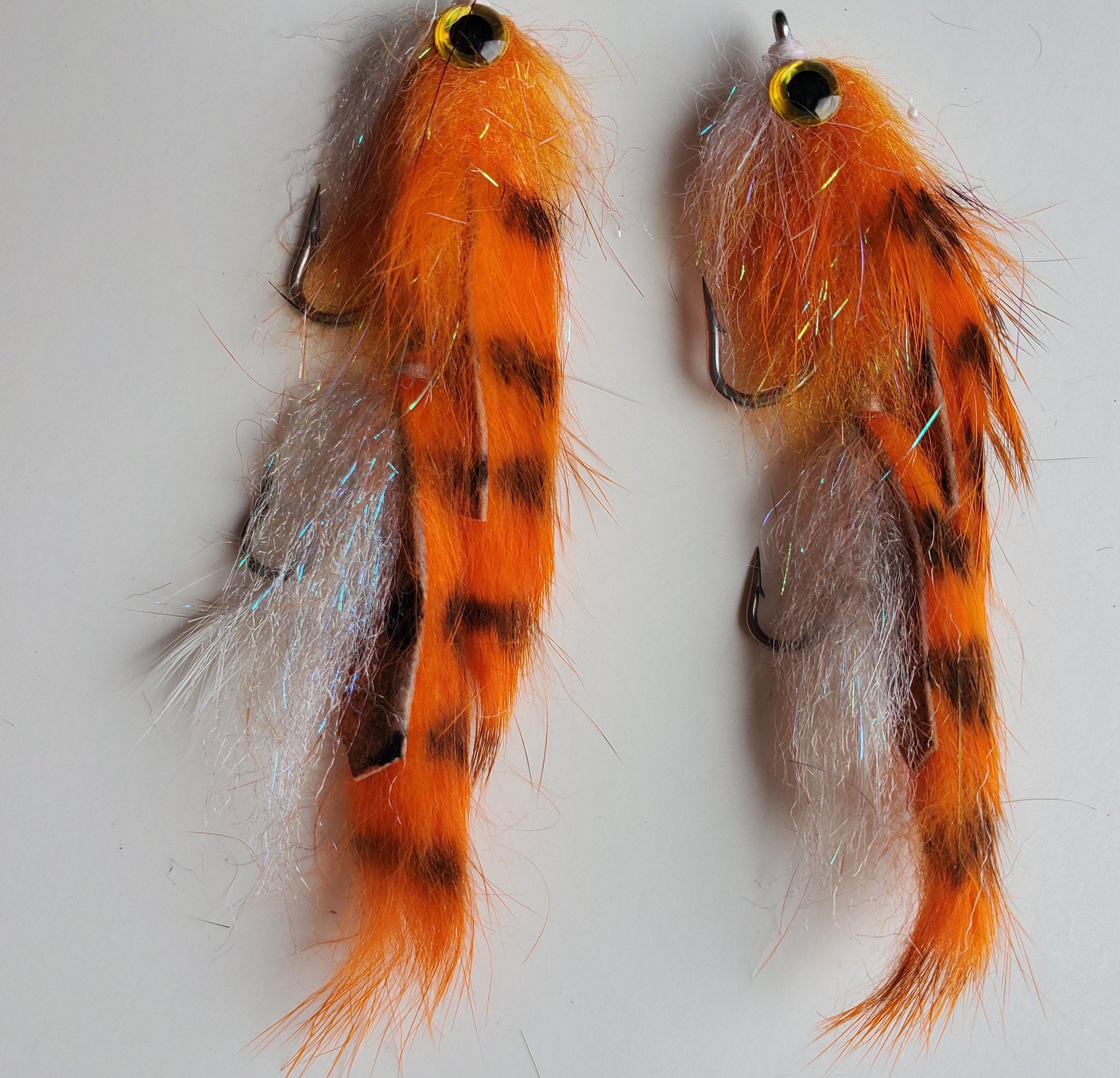 Rainbow Trout Articulated Streamer Flies With a Trailer Hook in Various ...