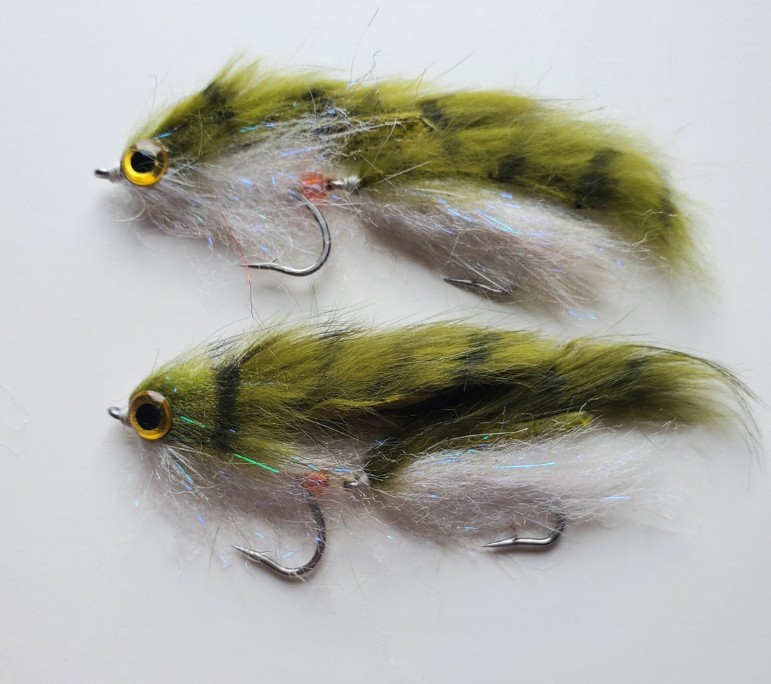 Rainbow Trout Articulated Streamer Flies With a Trailer Hook in Various ...