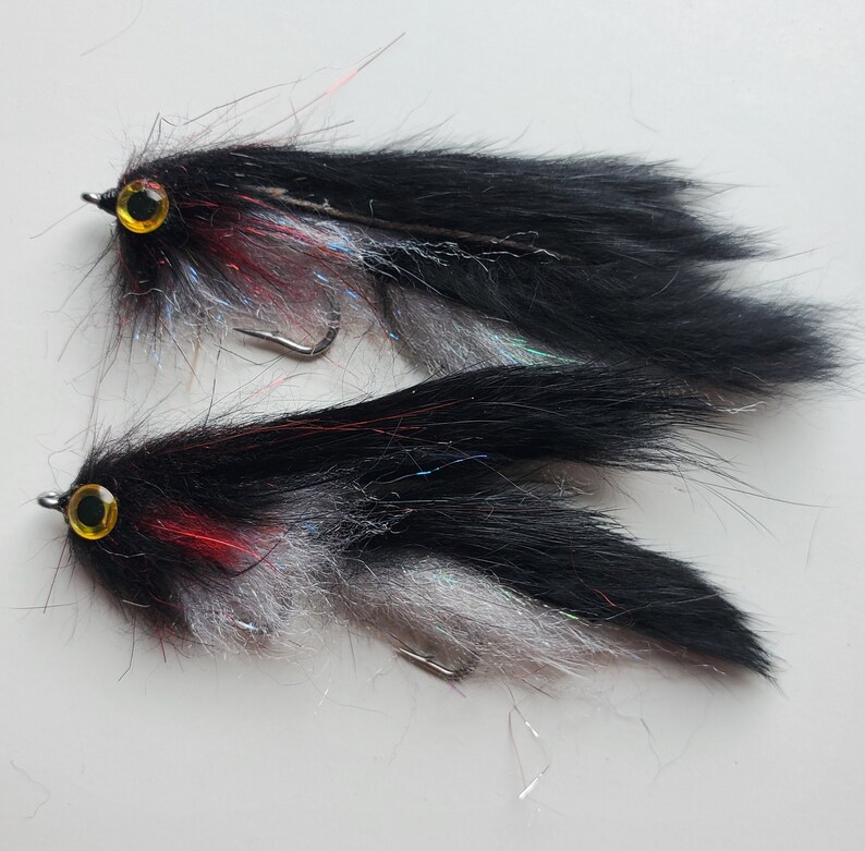 Rainbow Trout Articulated Streamer Flies With a Trailer Hook in Various ...