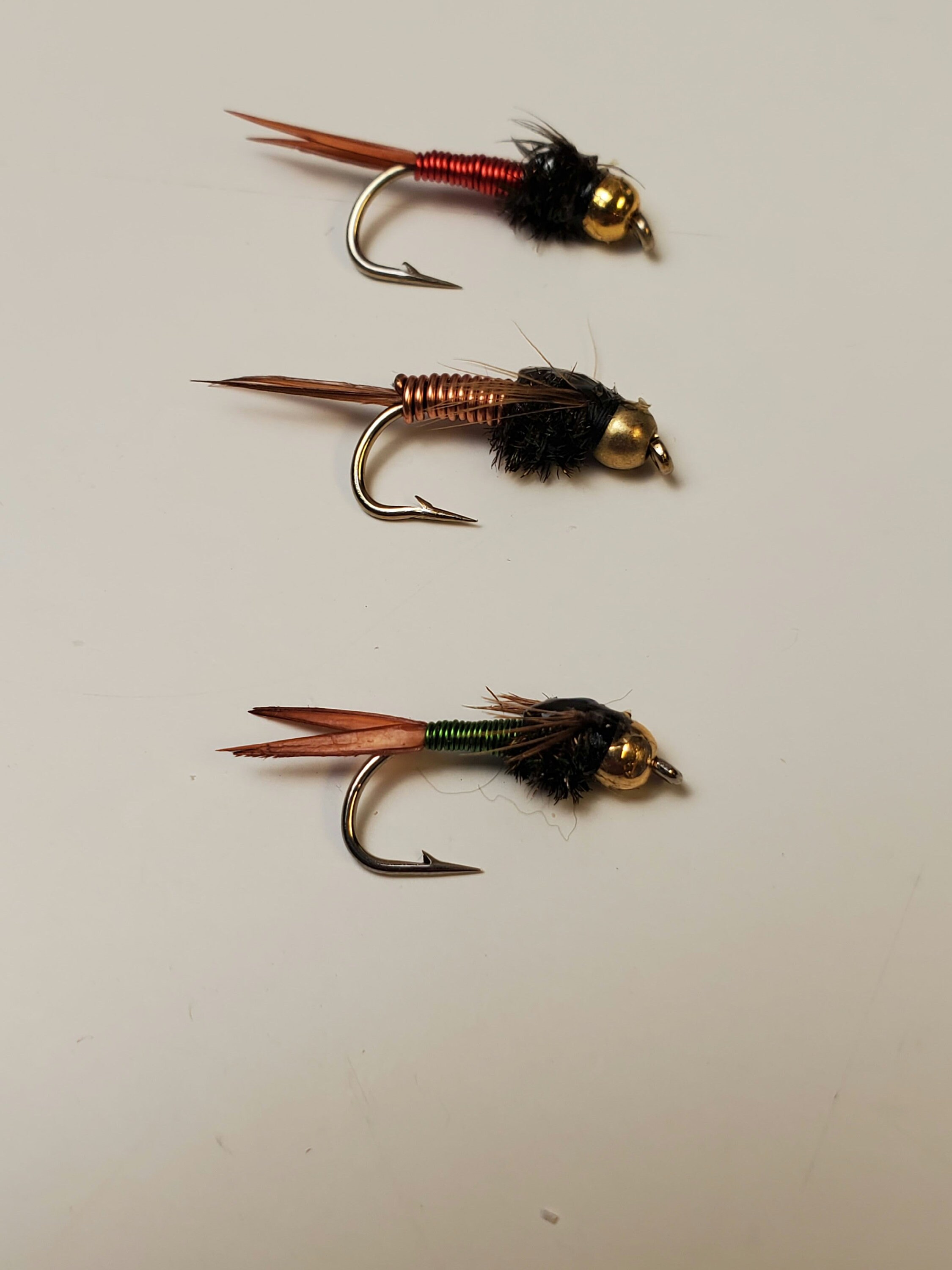 6 Copper John Flies, 6 Flies per Pack Various Sizes and Colors - Etsy