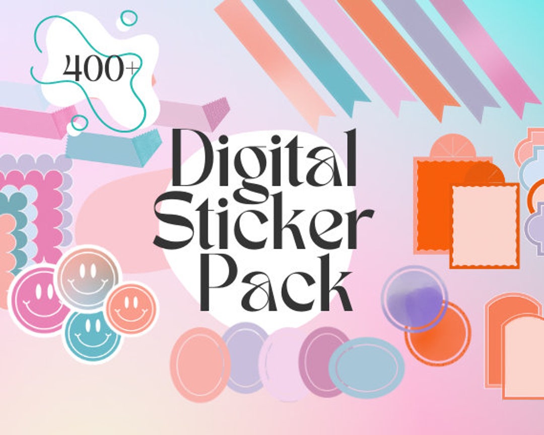 Ultimate Digital Sticker Pack | 400 Versatile Planner Stickers | iPad ...