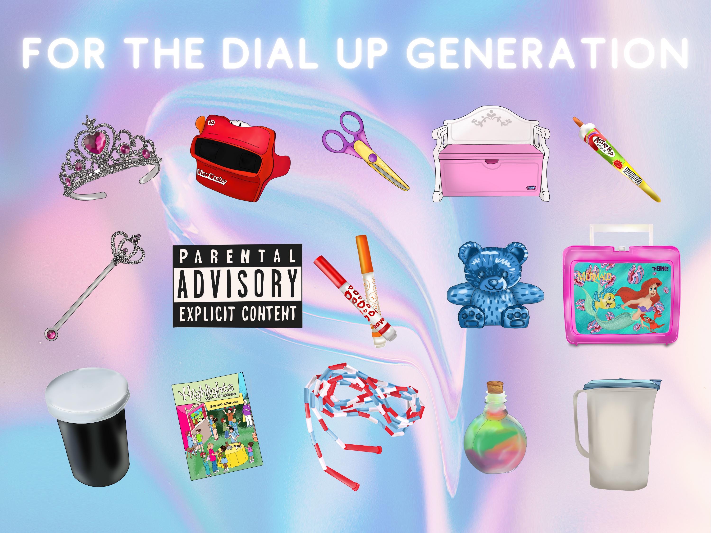 90s Nostalgic Clipart Bundle: Retro Hand-drawn PNG Stickers (digital ...