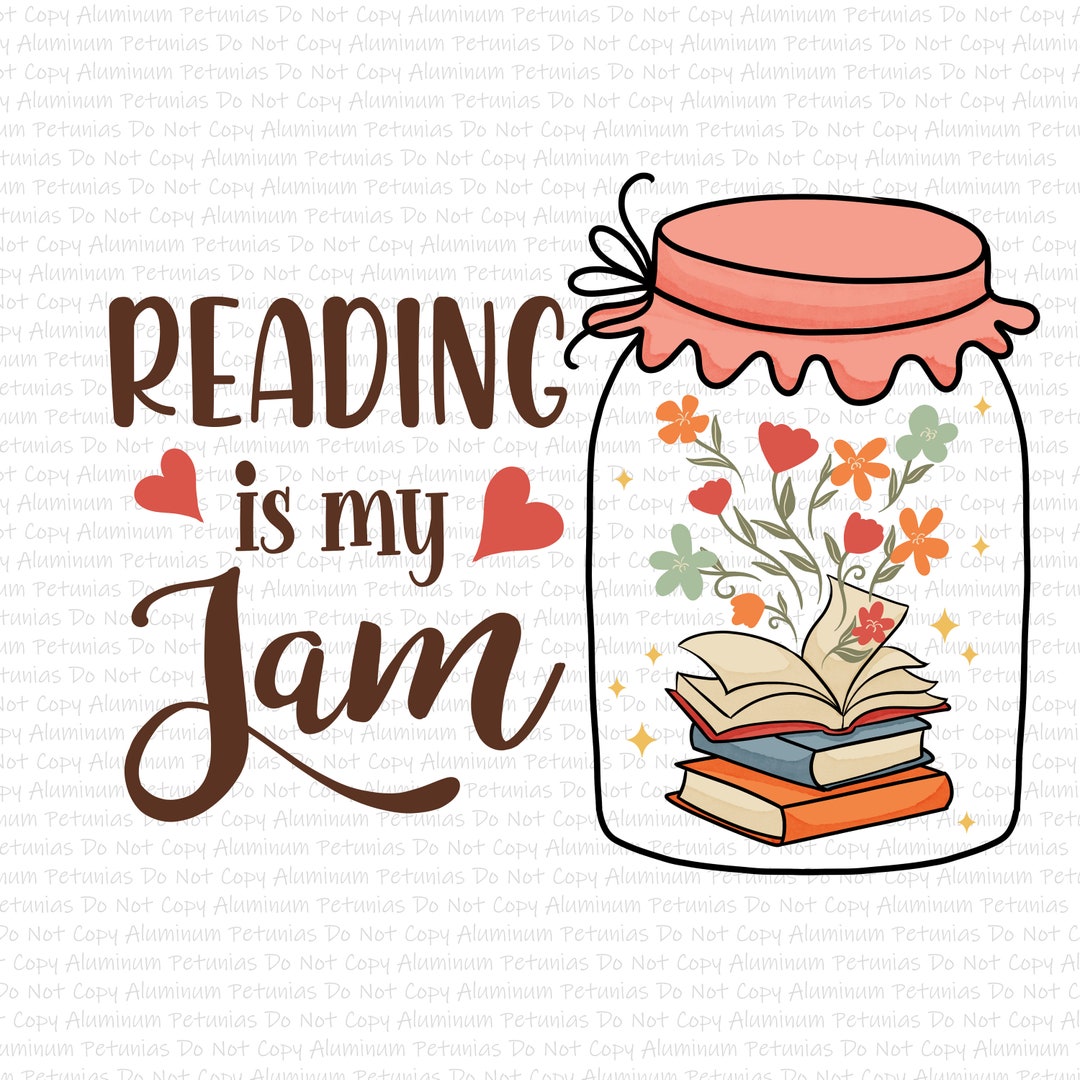 Reading is My Jam DTF direct to Film Transfers, Reading DTF Transfer ...