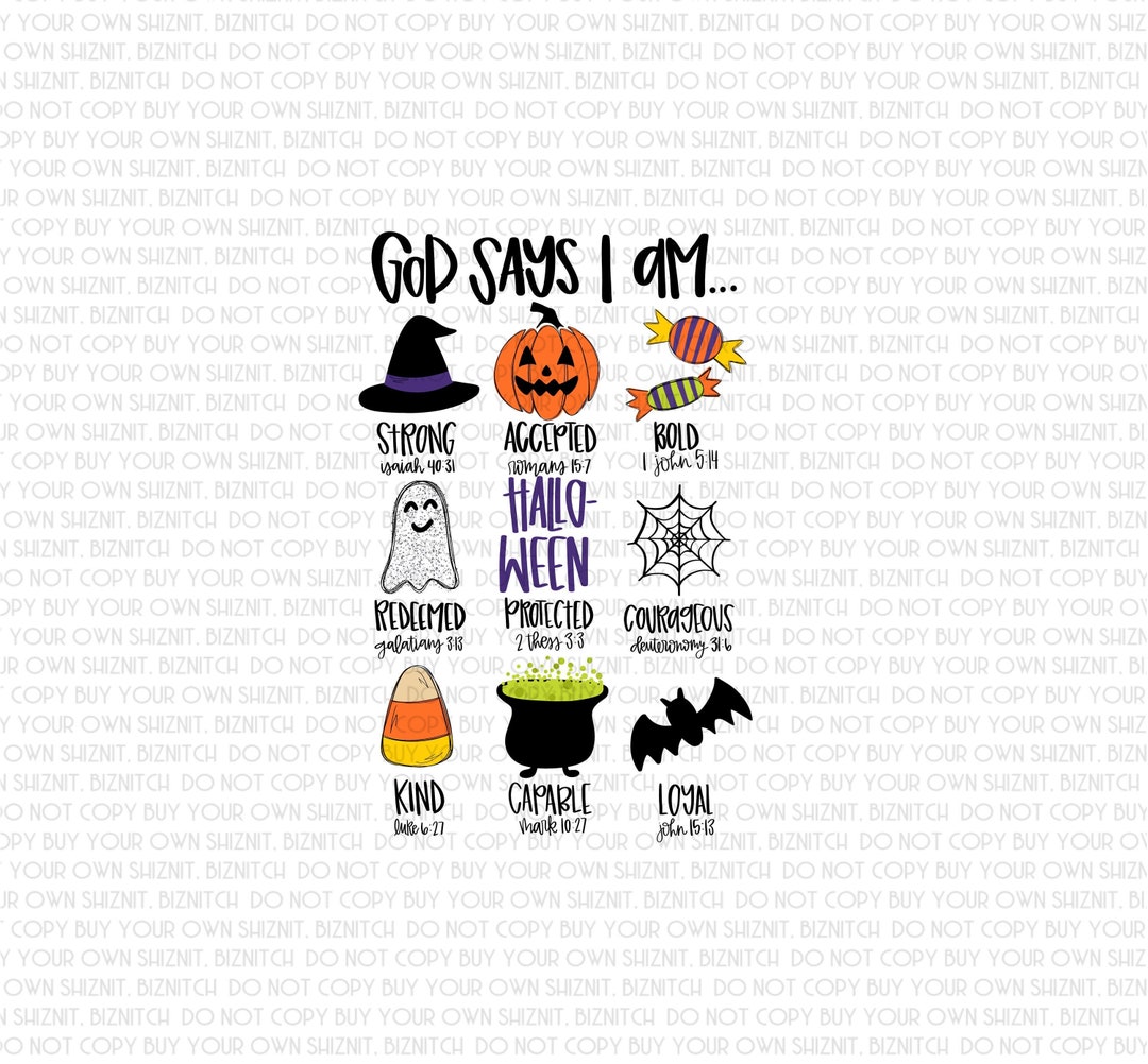 I Am Who You Say I Am Halloween Friends DTF direct to Film Transfers ...