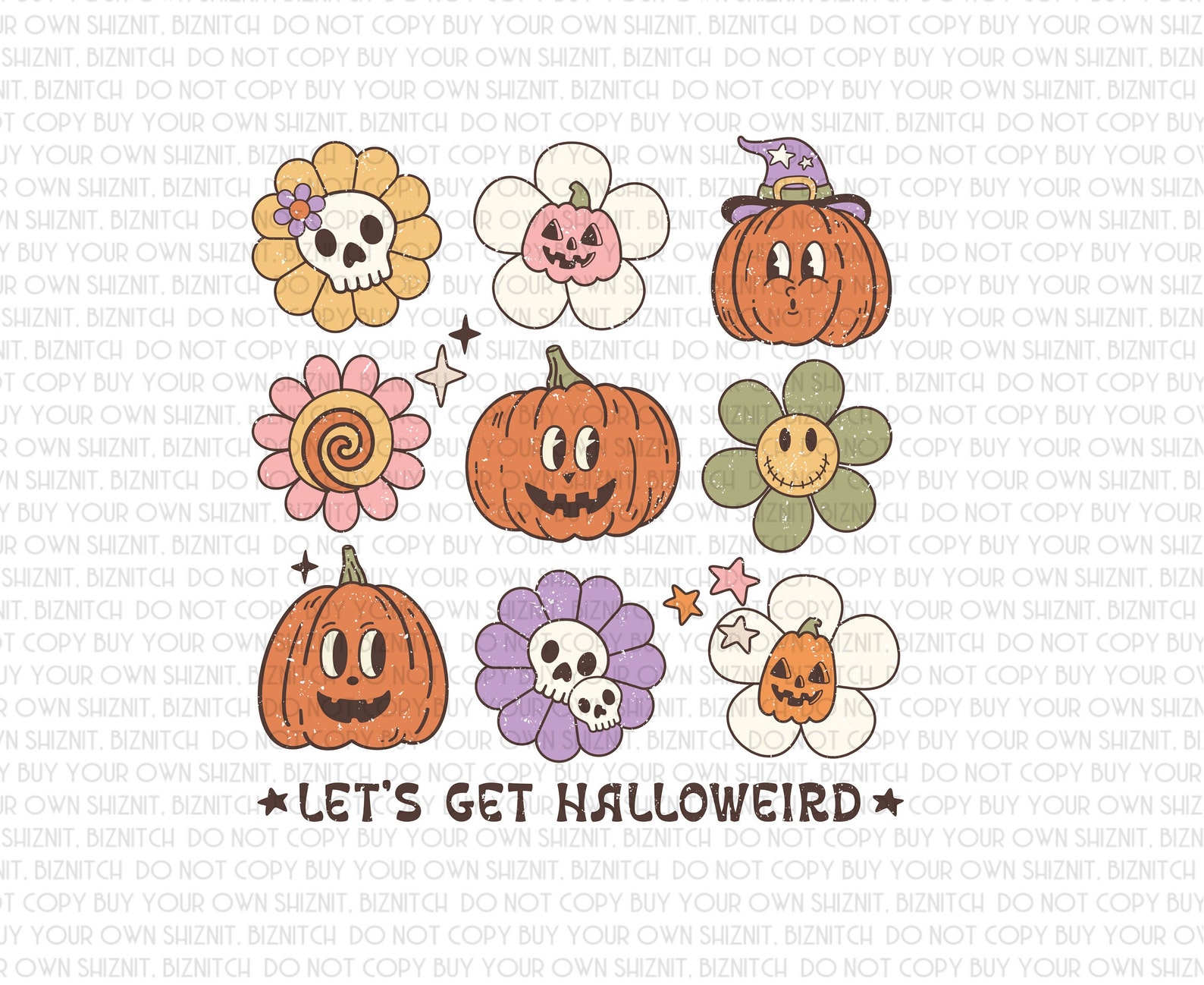 Halloweird DTF direct to Film Transfers Halloween DTF - Etsy