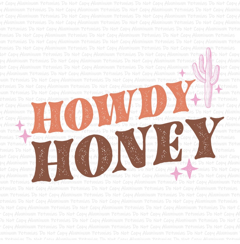 Howdy Honey DTF direct to Film Transfers Western DTF - Etsy