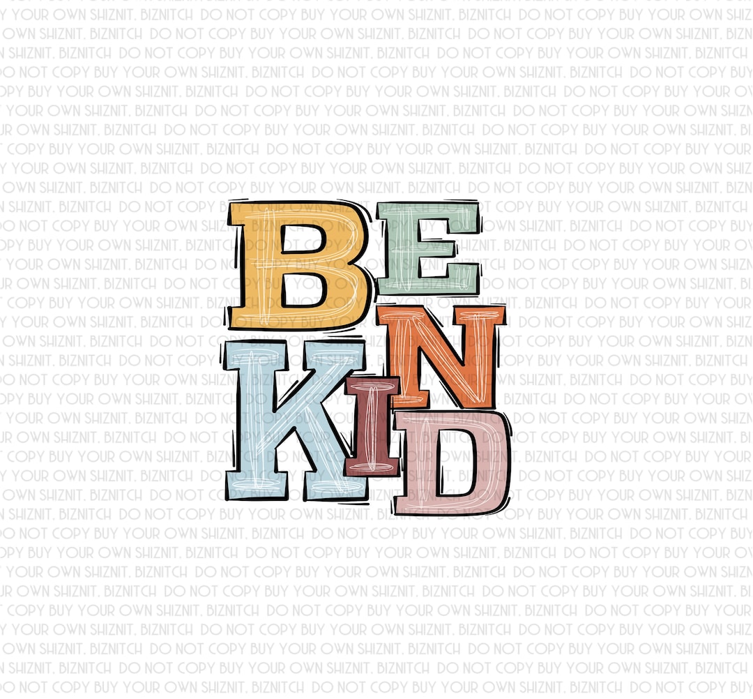 Boho Be Kind DTF direct to Film Transfers, Mental Health DTF Transfer ...