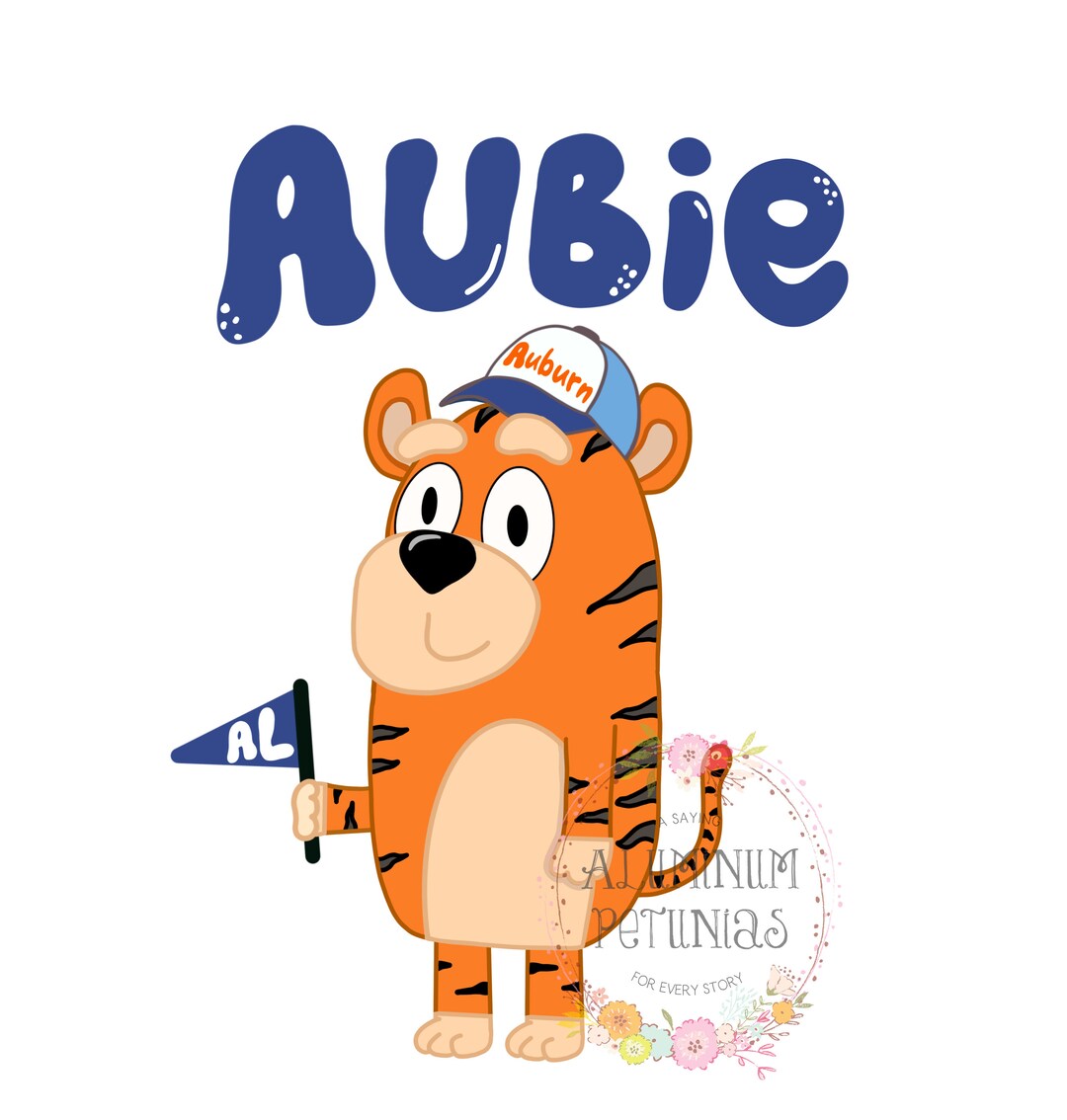 Auburn Blue DTF direct to Film Transfers, Handmade Helton DTF Transfer ...