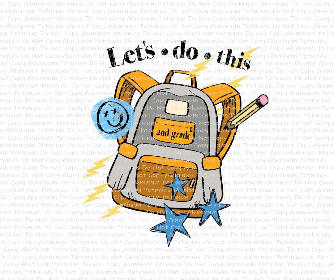 2nd Blue Backpack DTF direct to Film Transfers, Handmade Helton DTF ...