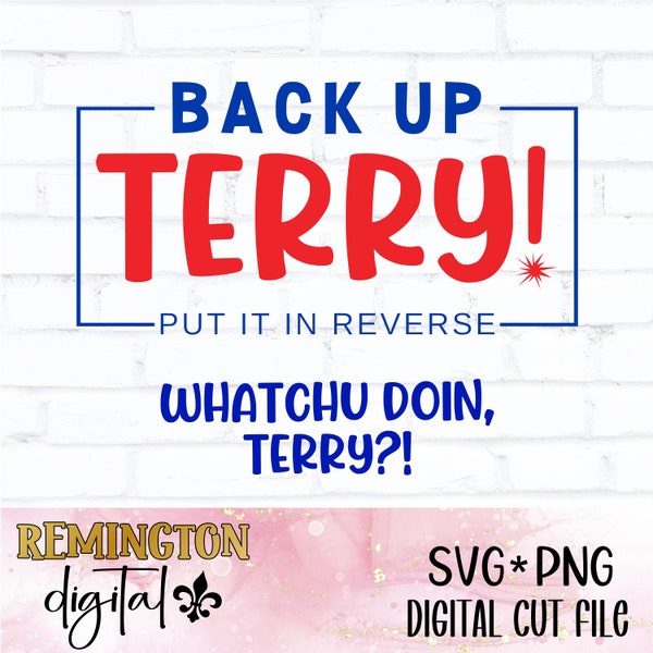 Back up Terry Svg - Etsy