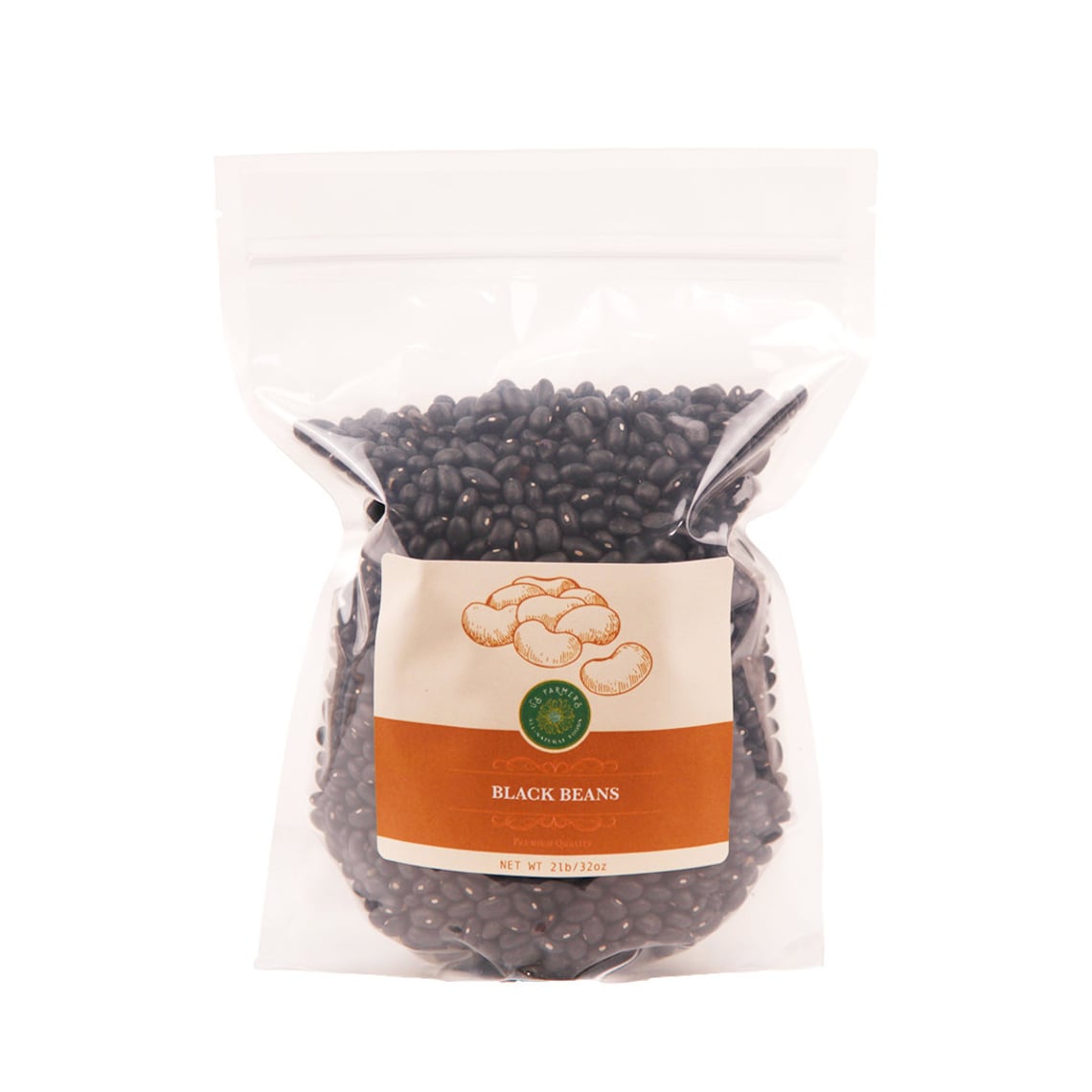 Premium Black Beans - Fiber & Protein Rich, 2|5 Lbs, USA Packed, Free ...