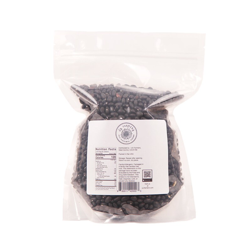 Premium Black Beans - Fiber & Protein Rich, 2|5 Lbs, USA Packed, Free ...