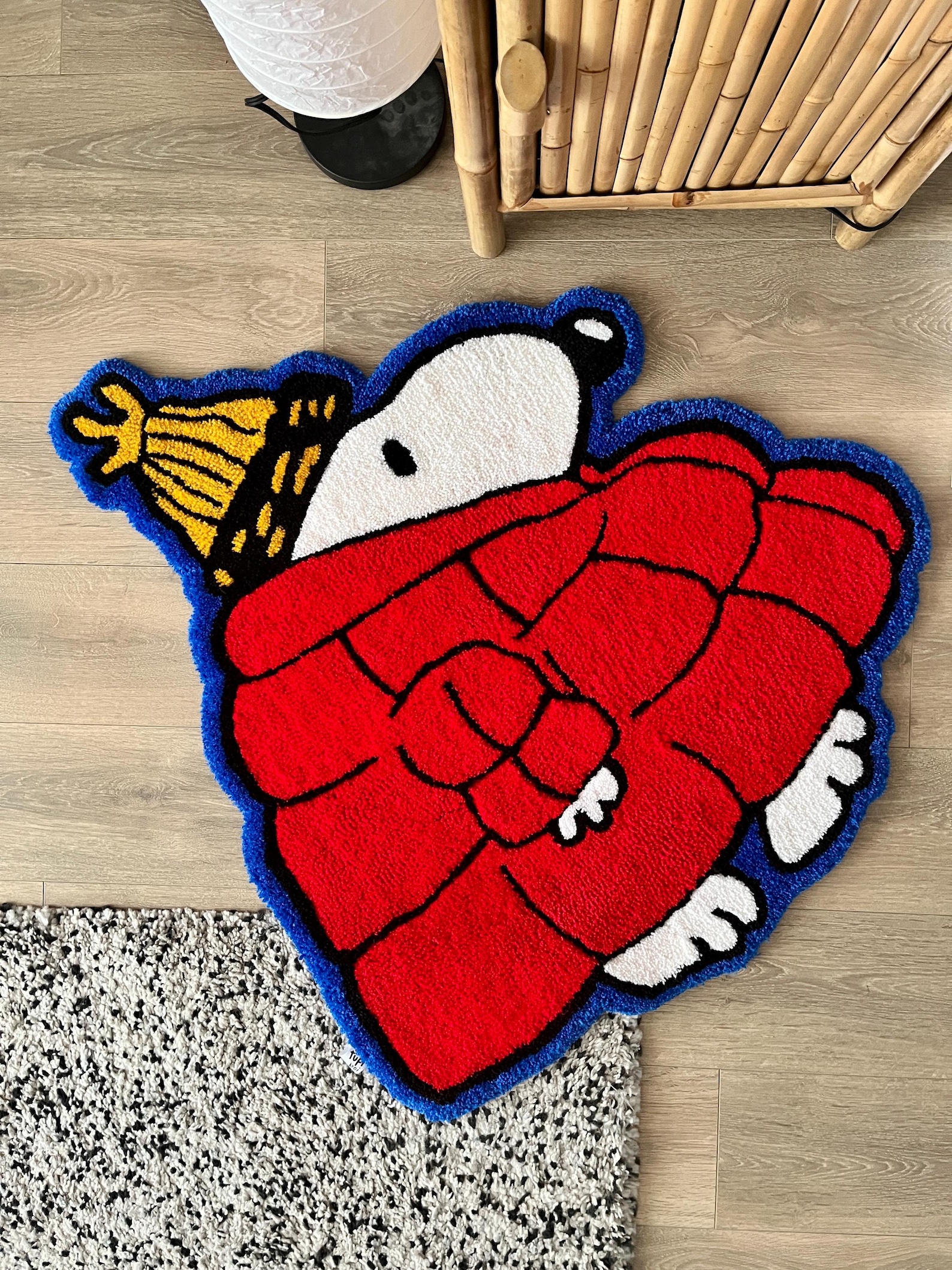 Puffer Jacket Parka Snoopy Handtufted Custom Rug - Etsy