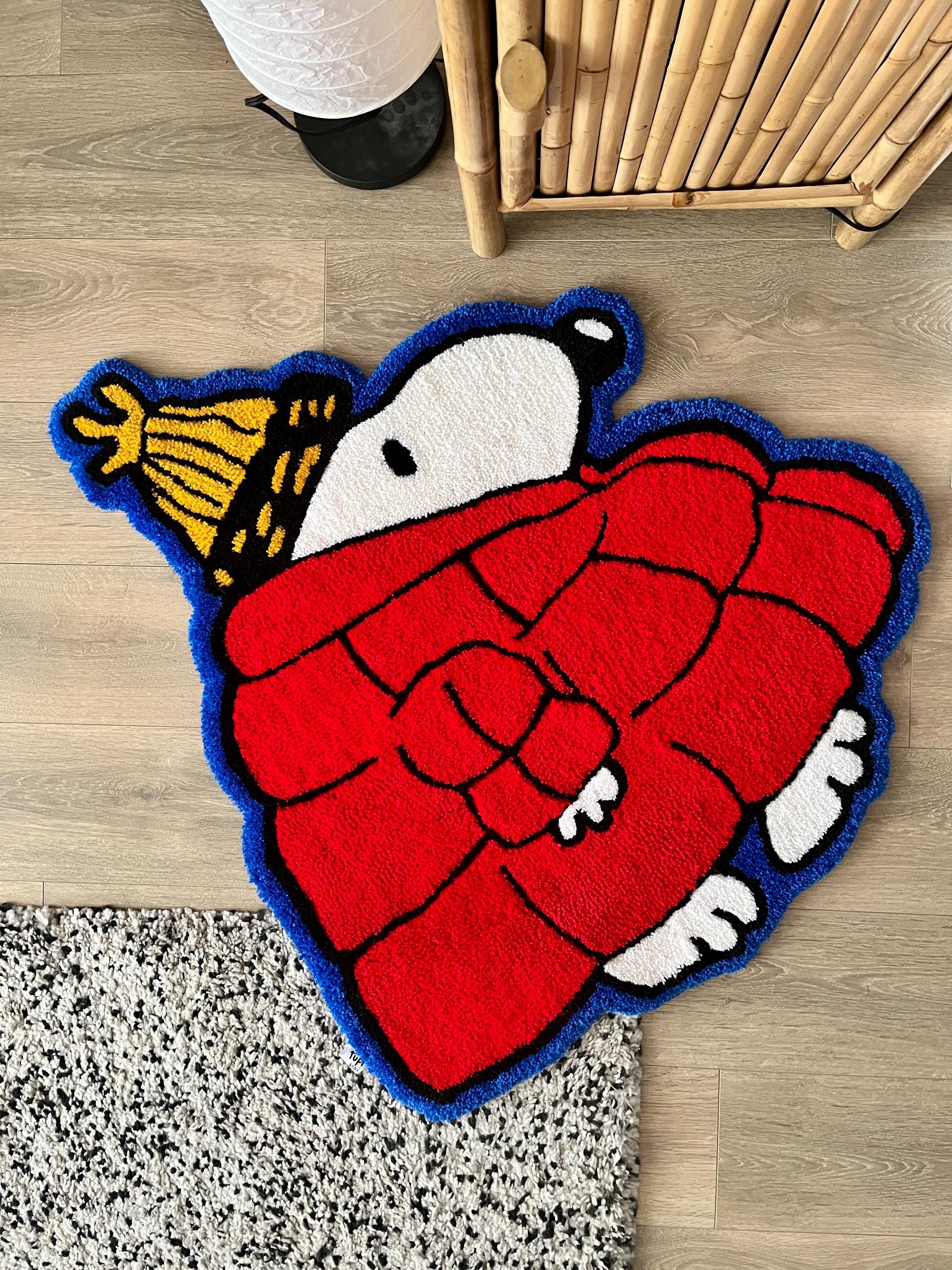 Puffer Jacket Parka Snoopy Handtufted Custom Rug - Etsy