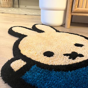 Miffy Bunny Hand-tufted Custom Rug - Etsy