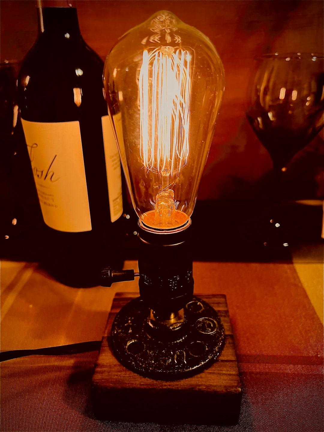 Coffee Bar Thomas Edison Lamp - Etsy