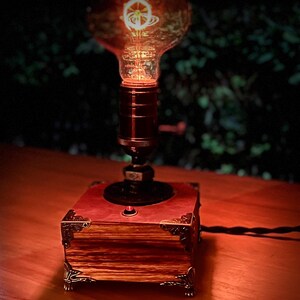 Table Lamp-desk Lamp-edison Steampunk Lamp-rustic Home Decor-gift for ...