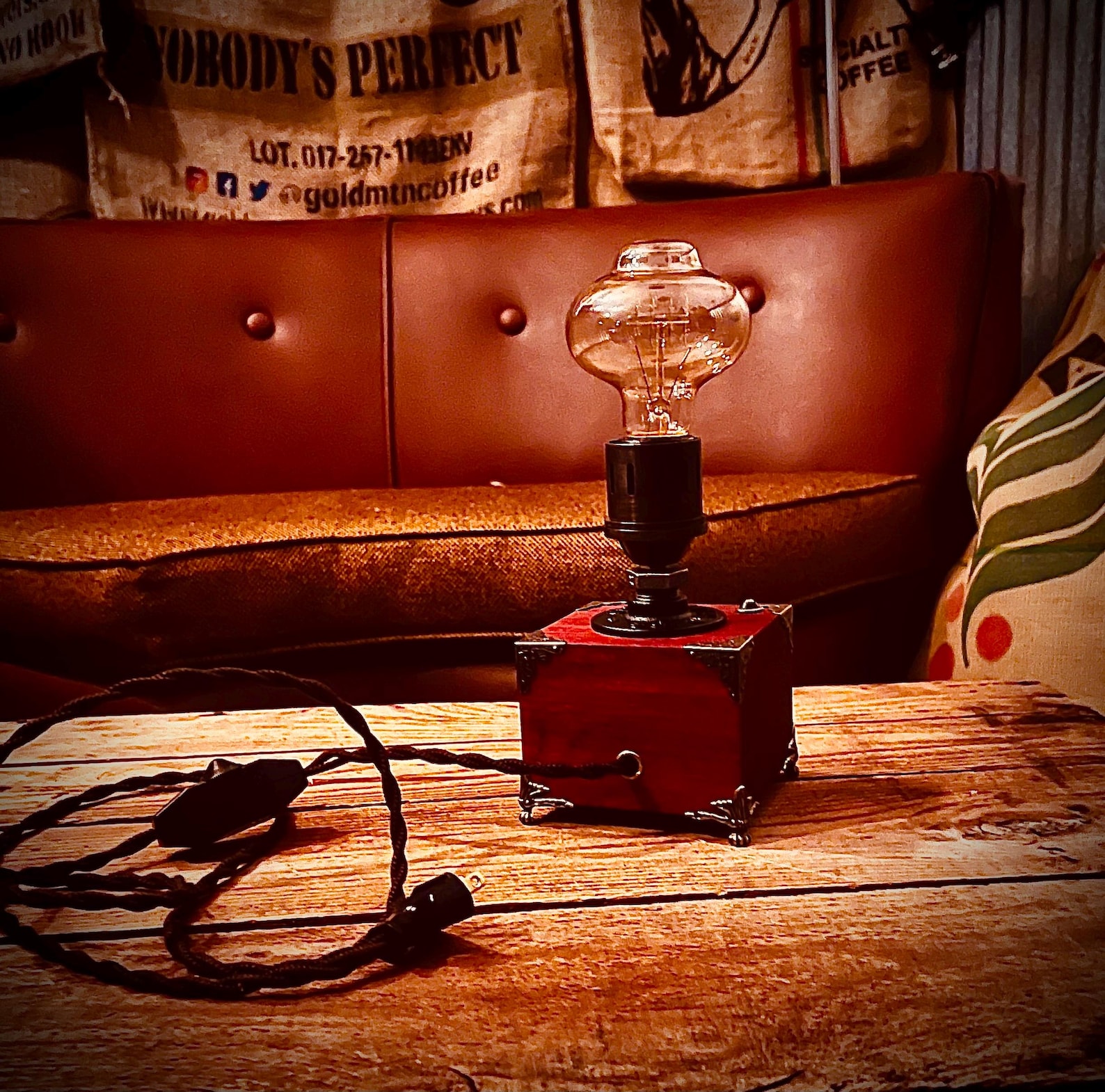 Steampunk Edison Lamp - “ the Outpost” Handcrafted. - Etsy