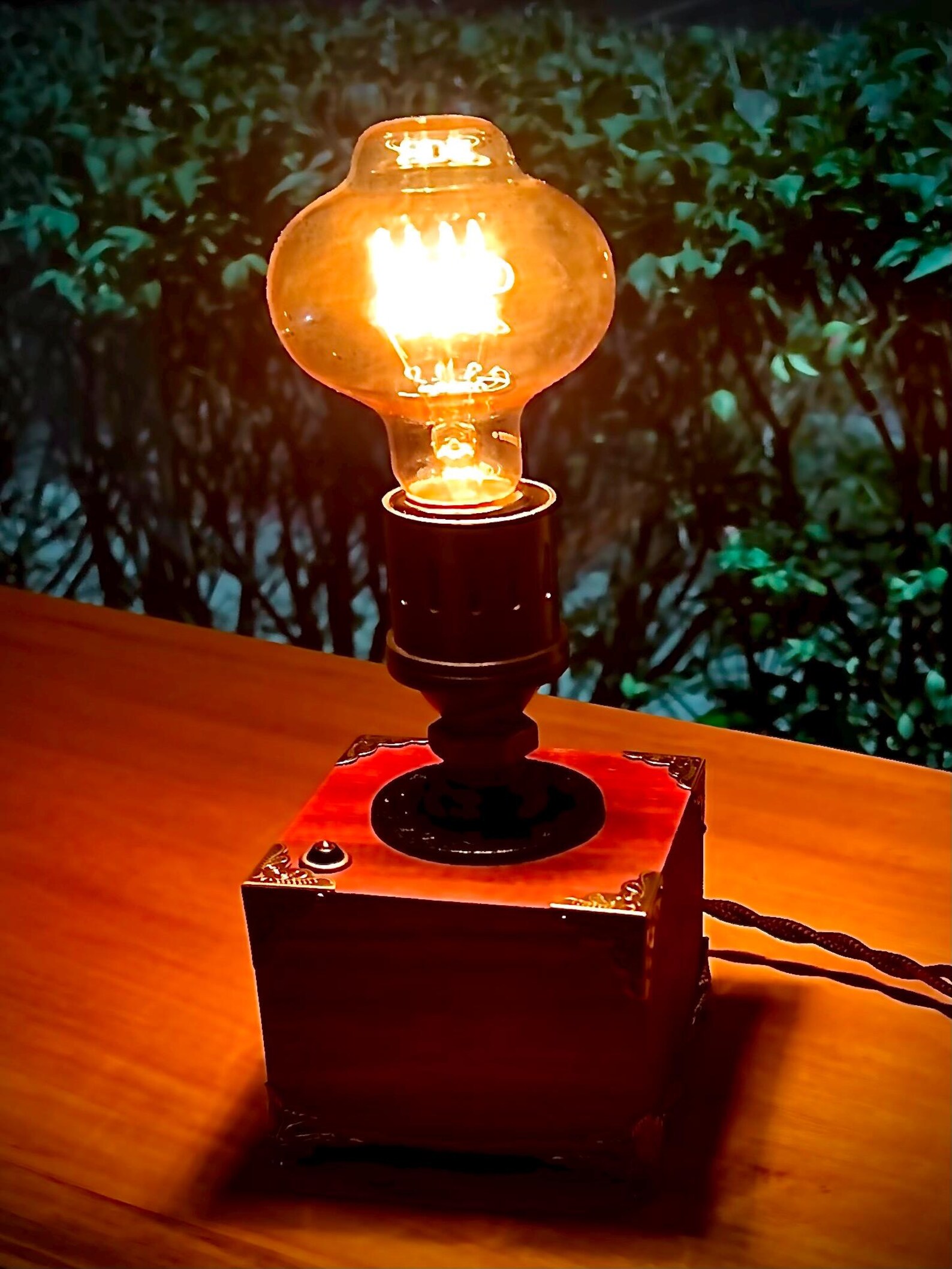 Steampunk Edison Lamp - “ the Outpost” Handcrafted. - Etsy