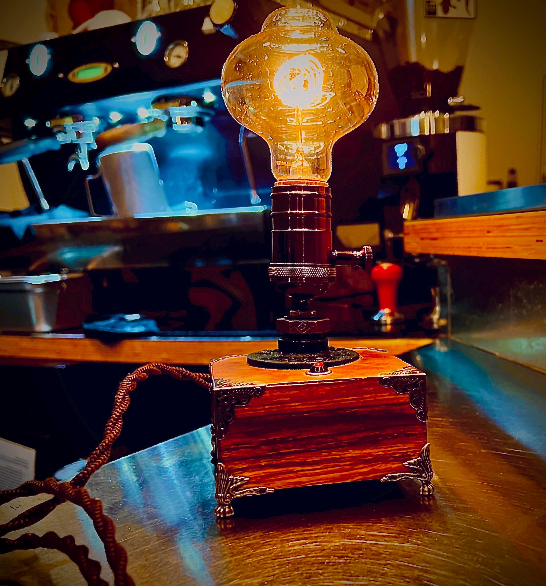 Table Lamp-desk Lamp-edison Steampunk Lamp-rustic Home Decor-gift for ...