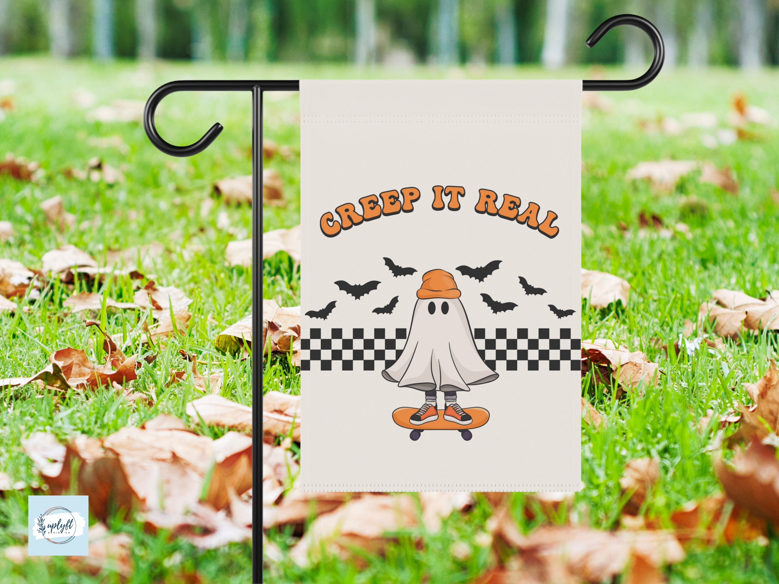 Creep It Real Ghost Halloween House Flag sold by Butterfly | SKU ...