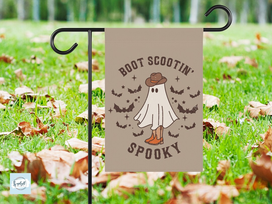 Boot Scootin Spooky Western Halloween Garden Flag Halloween - Etsy