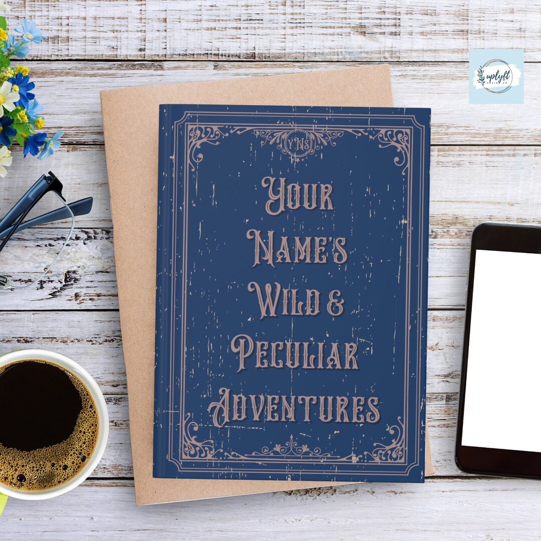 Personalized Hardcover Journal With Name, Vintage Storybook Style Lined ...