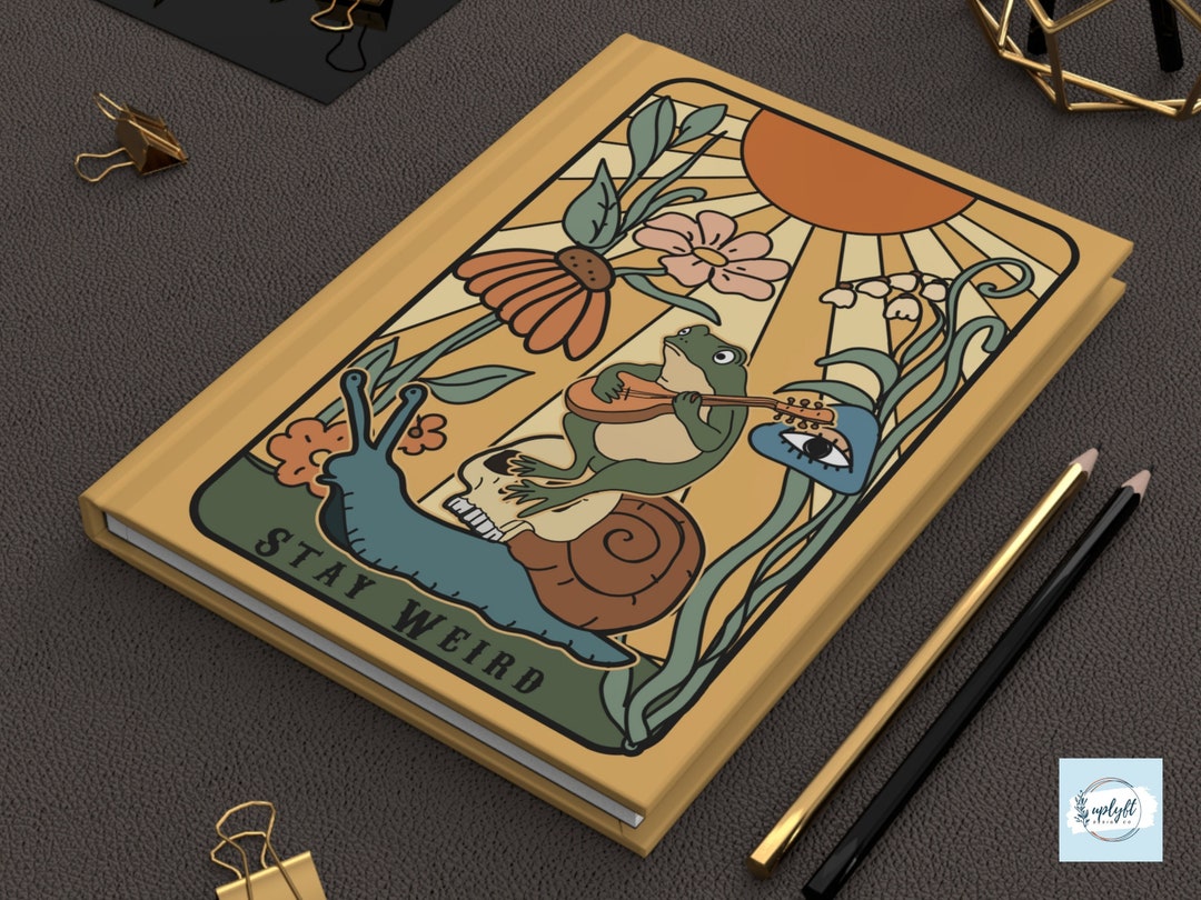 Stay Weird Hardcover Journal, Unique Journal Gift, Frog Journal ...