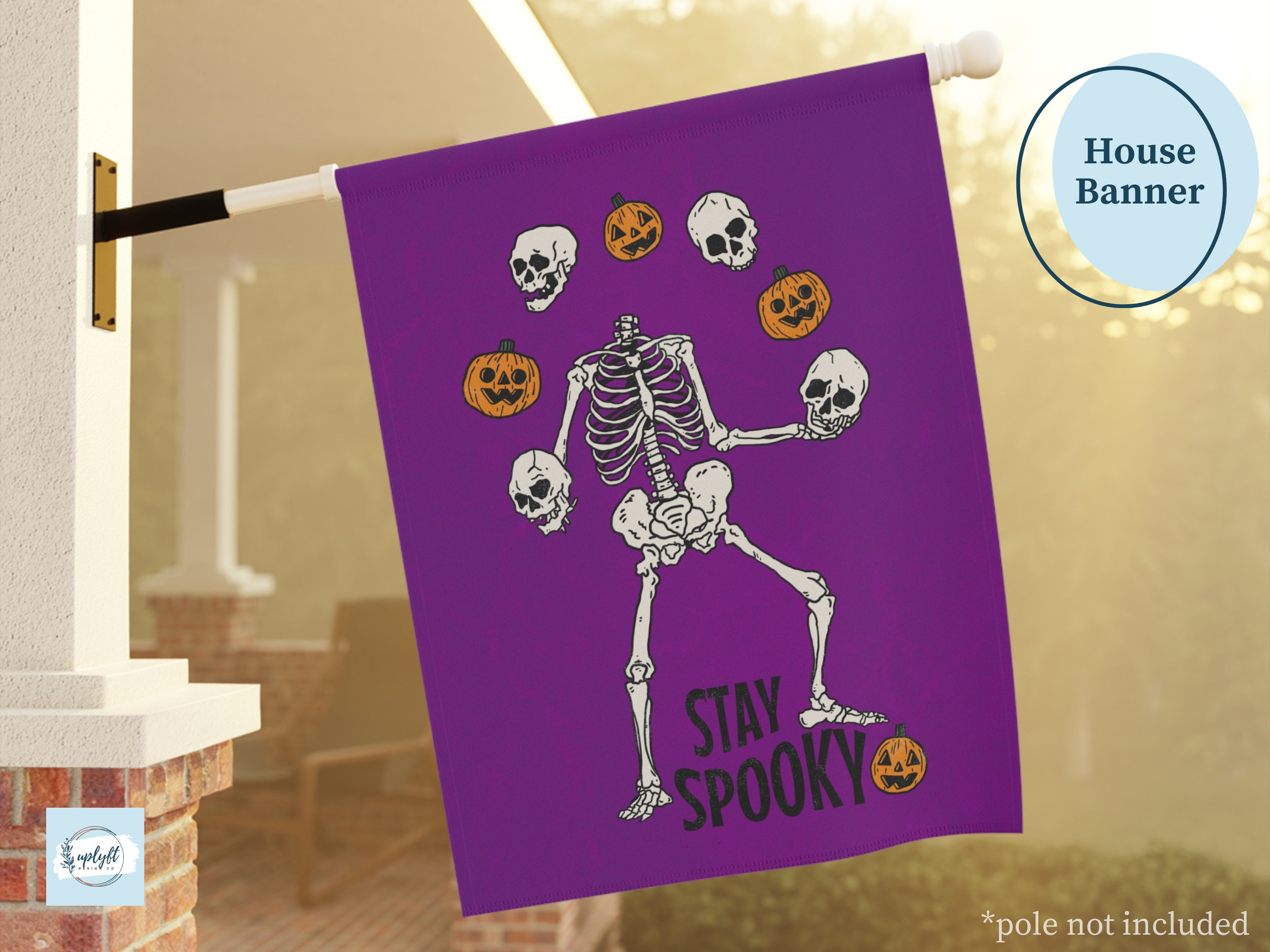 Stay Spooky Skeleton Flag Halloween Flag Halloween Garden - Etsy