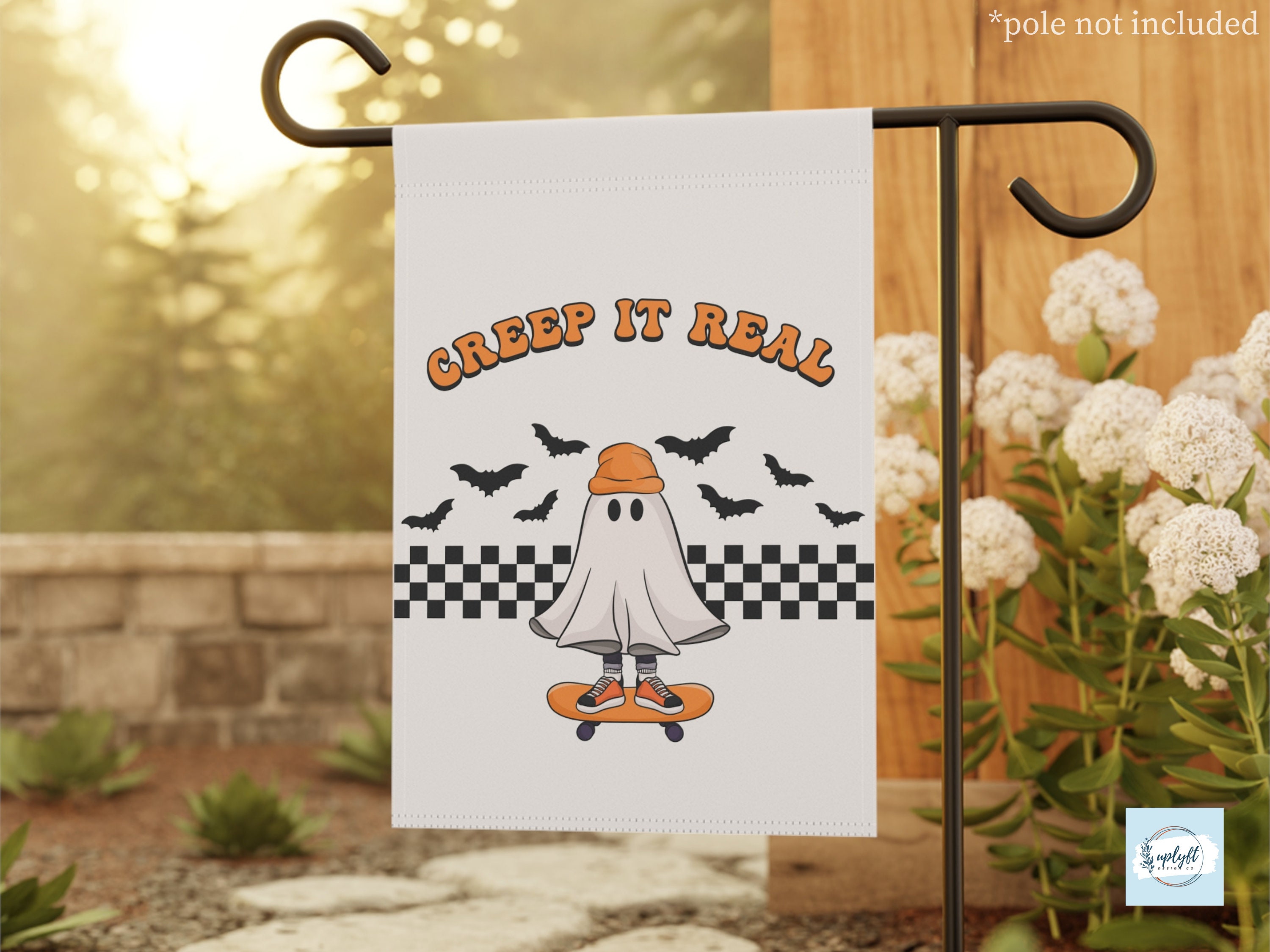Creep It Real Ghost Halloween House Flag sold by Butterfly | SKU ...