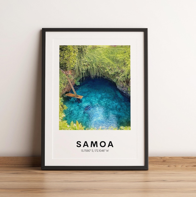 Samoa Print Digital Download, Samoa Travel Poster, Samoa Wall Art ...