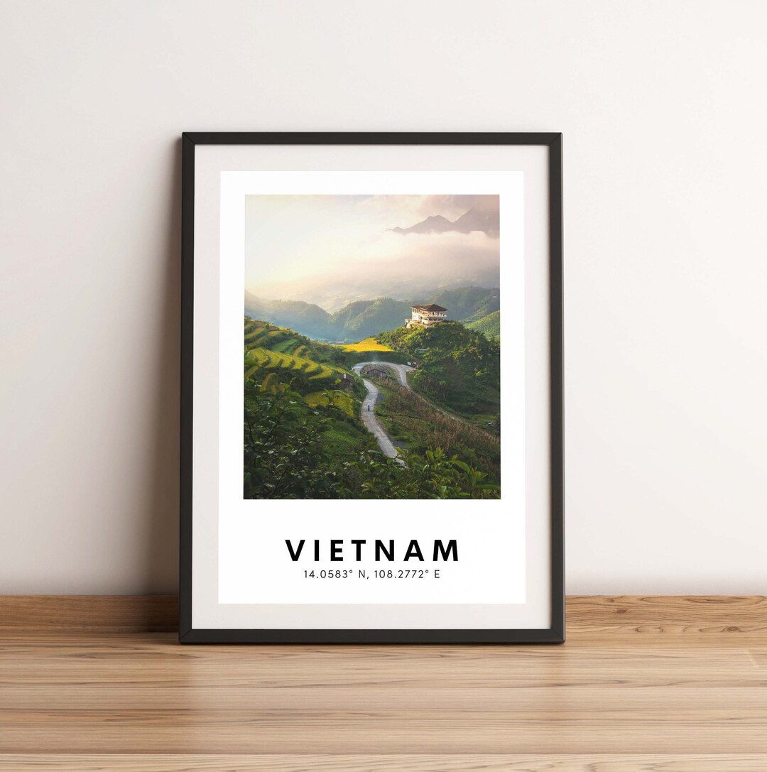 Vietnam Print, Vietnam Travel Poster, Vietnam Wall Art, Vietnam ...