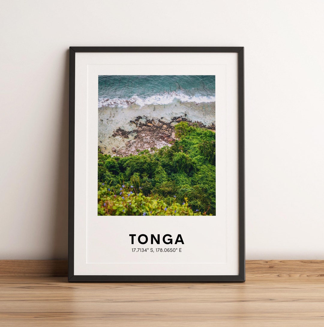 Tonga Print Digital Download, Tonga Travel Poster, Tonga Wall Art ...