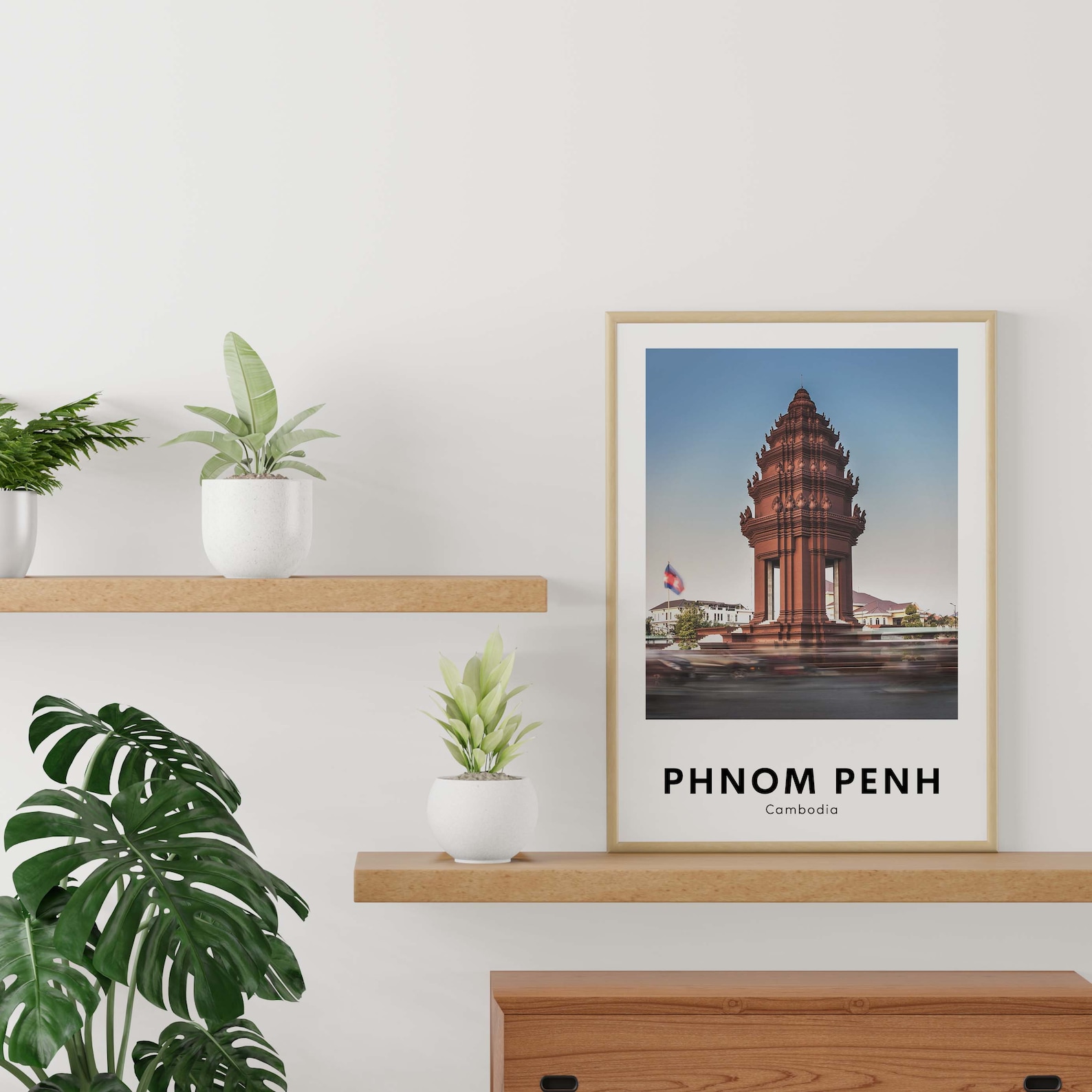 Phnom Penh Print, Cambodia Travel Poster, Cambodia Wall Art, Cambodia ...