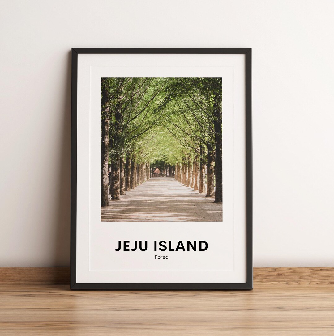 Jeju Island Art Print, Jeju Island Poster, Jeju Island Wall Art, Korea ...
