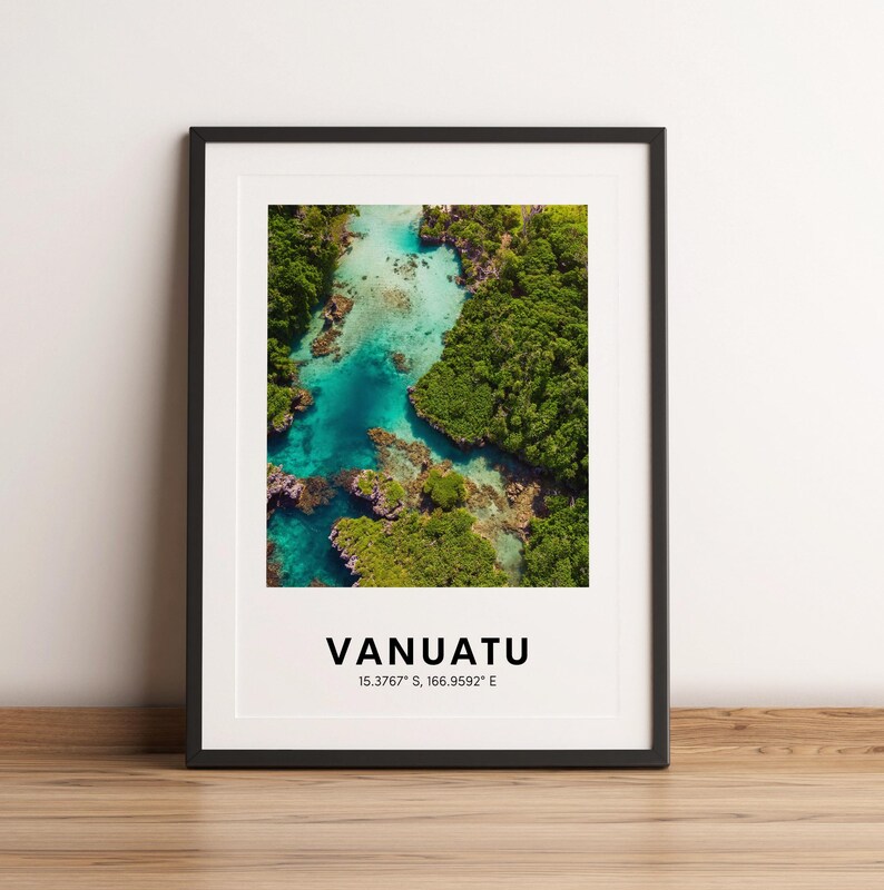 Vanuatu Print Digital Download, Vanuatu Travel Poster, Vanuatu Wall Art ...